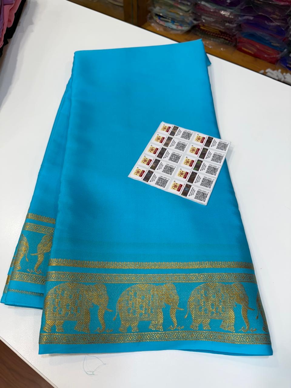 Mysore silk sarees elephant border – Sri Chamundi Silks