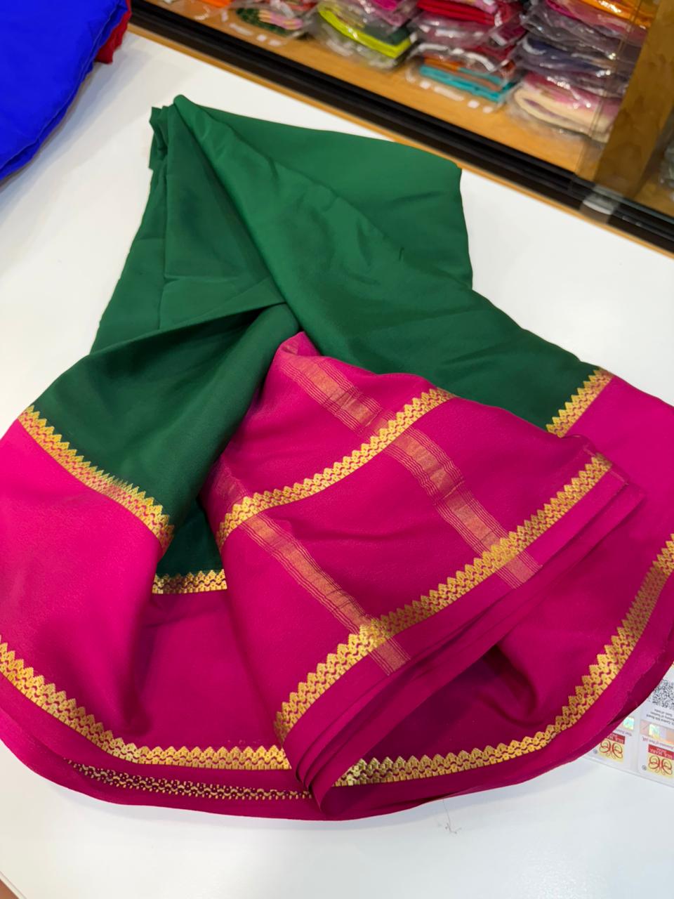 Mysore silk sarees Bentex border – Sri Chamundi Silks