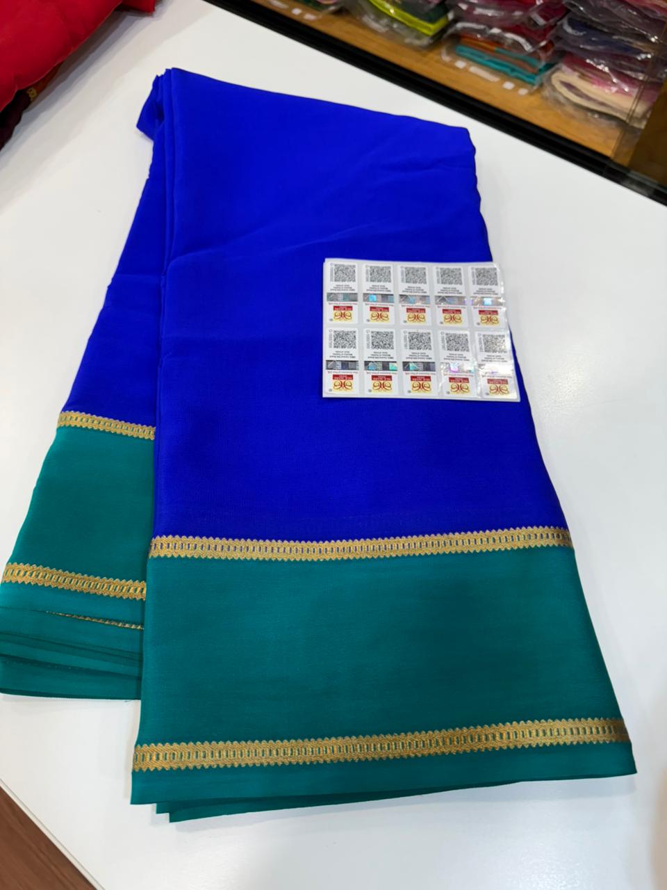 Mysore silk sarees Bentex border – Sri Chamundi Silks